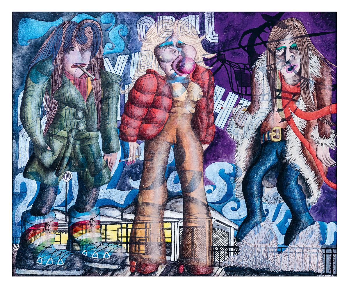 Christopher Nielsen: «Narver/freak chic, Bøler T-banestasjon» Signert ...